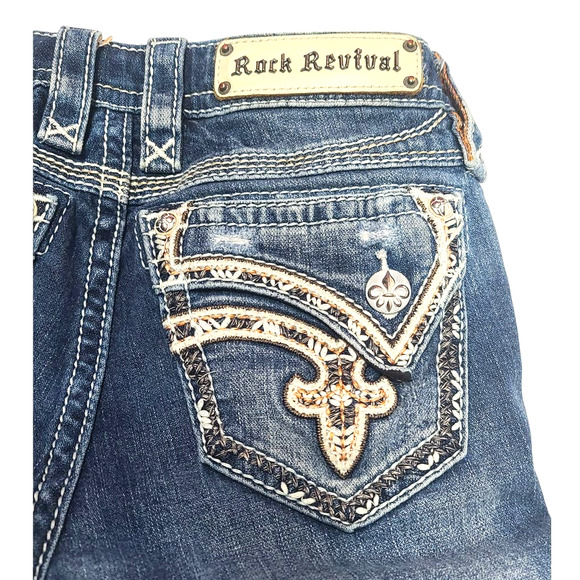 Rock Revival | Jeans | Rock Revival Alexia Crop Low Rise Jeans Womens ...